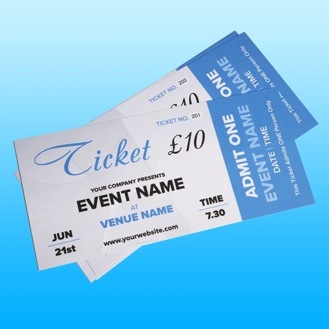 Tickets Printing Glasgow | Same Day Print & Delivery